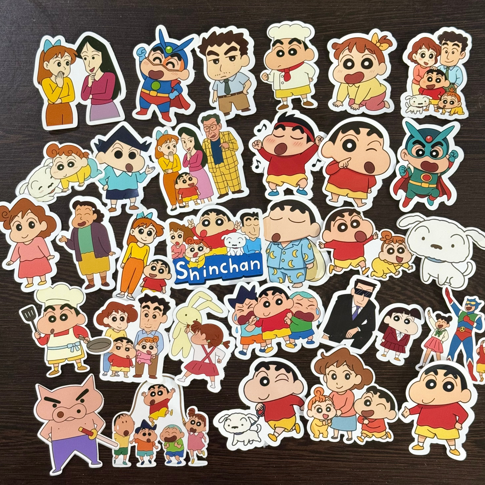 Shinchan - Chibi Style 30-Die-Cut Sticker Pack – Kraft Crate