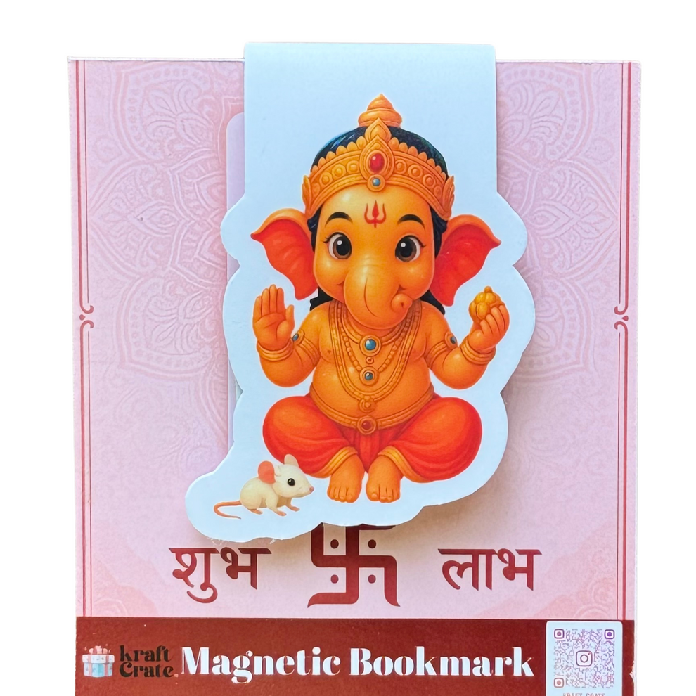Lord Ganesha- Magnetic Bookmark – Kraft Crate